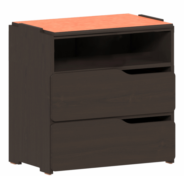 Apollo 2 Drawer & Top Open Compartment Stackable Unit - Savoy Furniture
